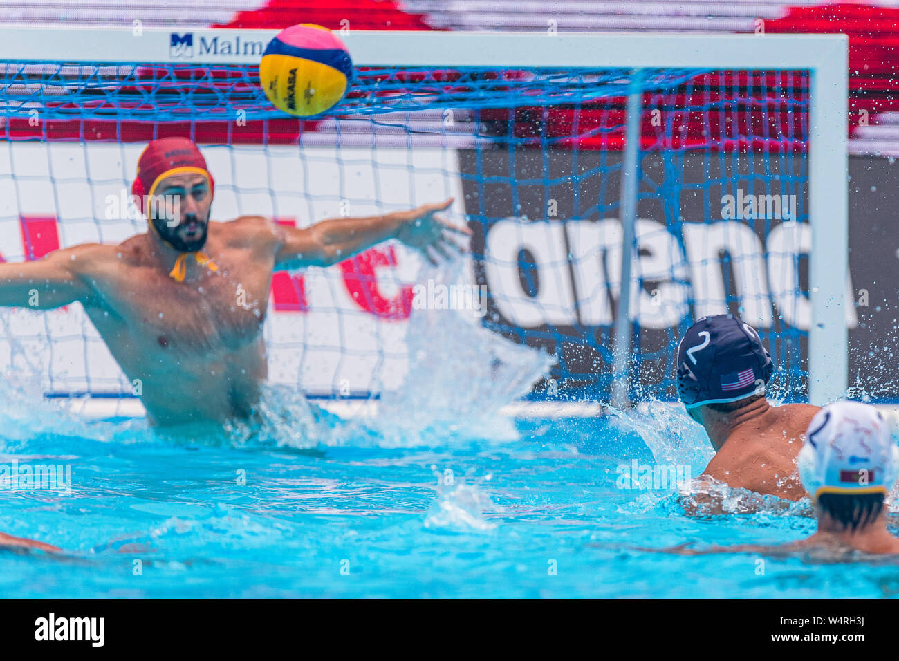 25-07-2019: WK waterpolo: Montenegro v USA: Gwangju #2 HOOPER Johnny ...