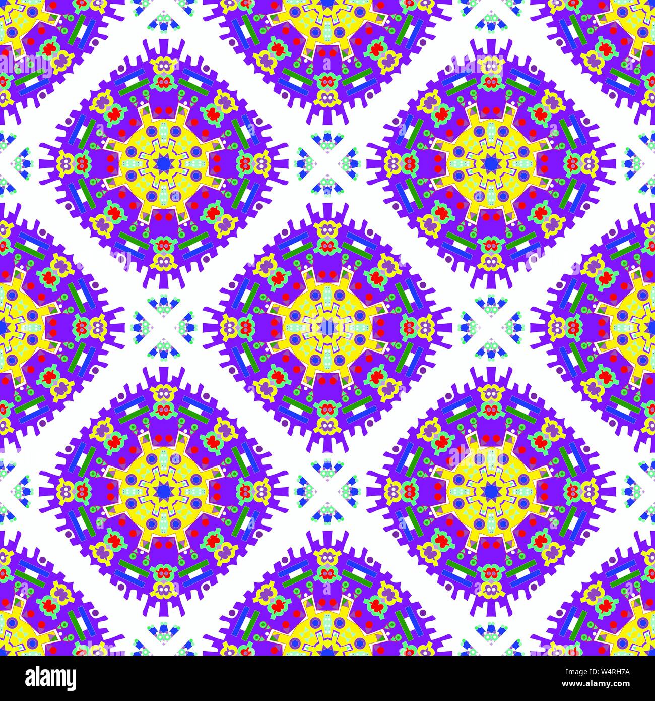 Mandala. Vintage decorative elements. seamless pattern Stock Vector ...