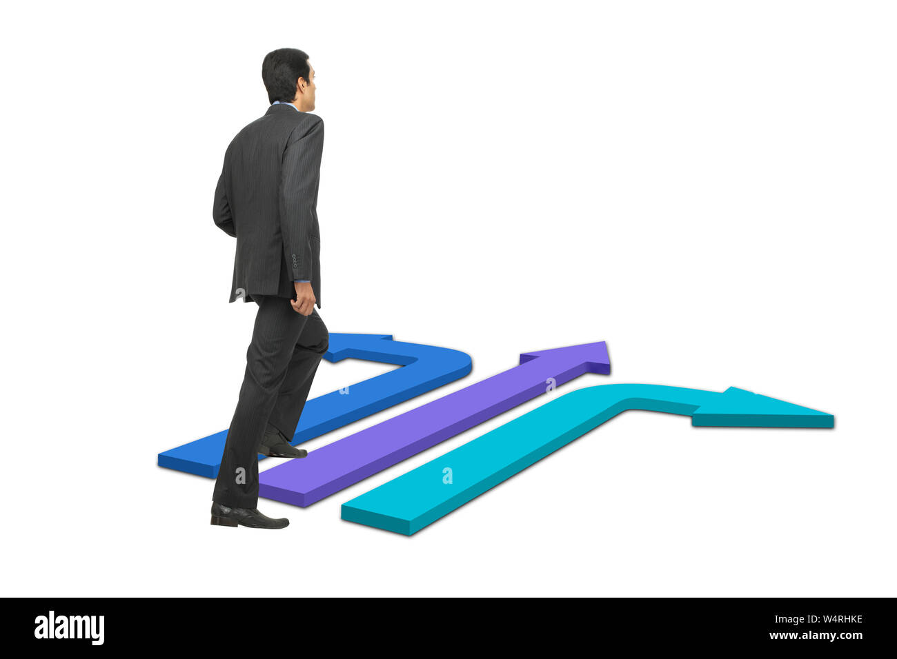 Walking on pathway Cut Out Stock Images & Pictures - Alamy