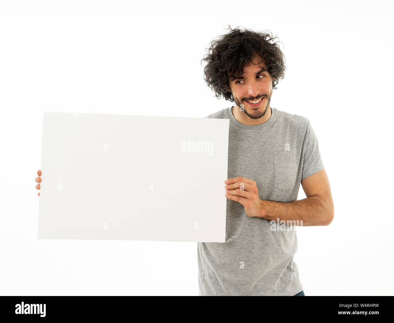 Person looking sign board Cut Out Stock Images & Pictures - Alamy