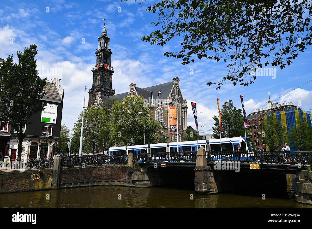 View of Westerkerk church Stock Photo - Alamy