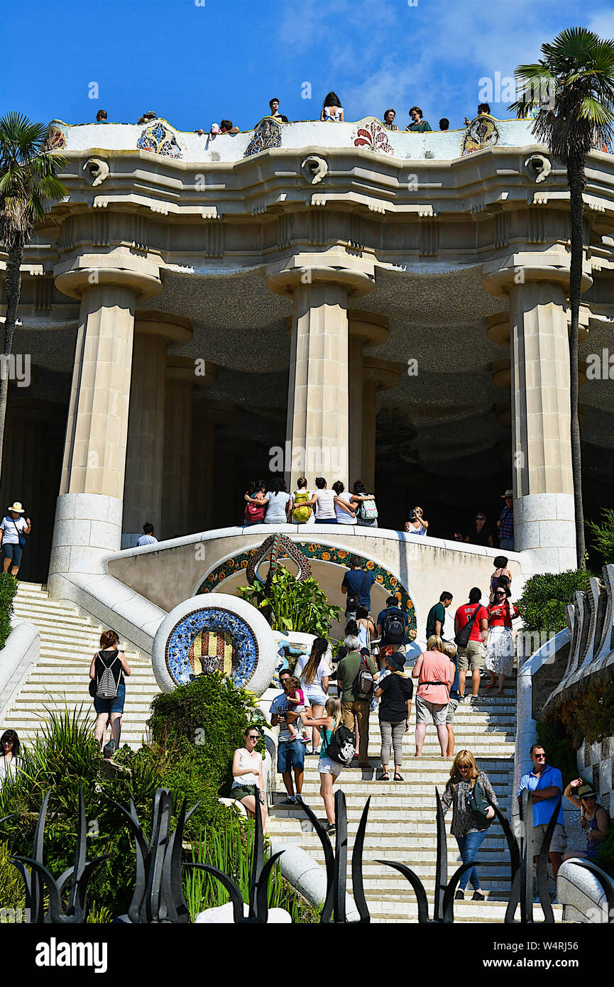 View of Park Gell Stock Photo - Alamy