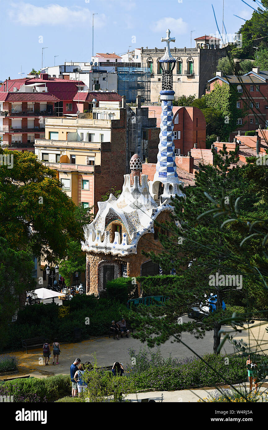 View of Park Gell Stock Photo - Alamy