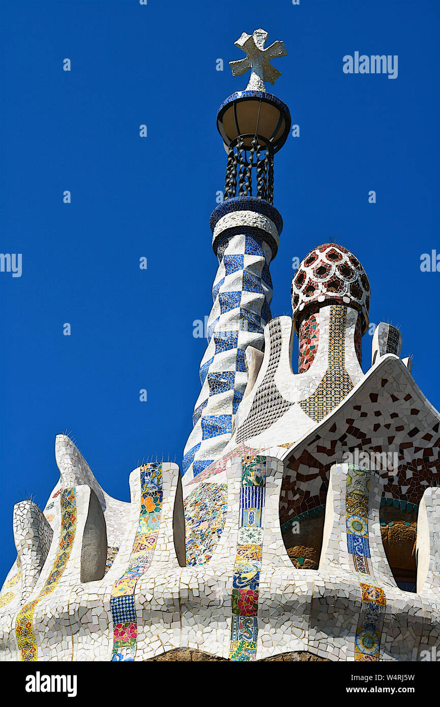 View of Park Gell Stock Photo - Alamy