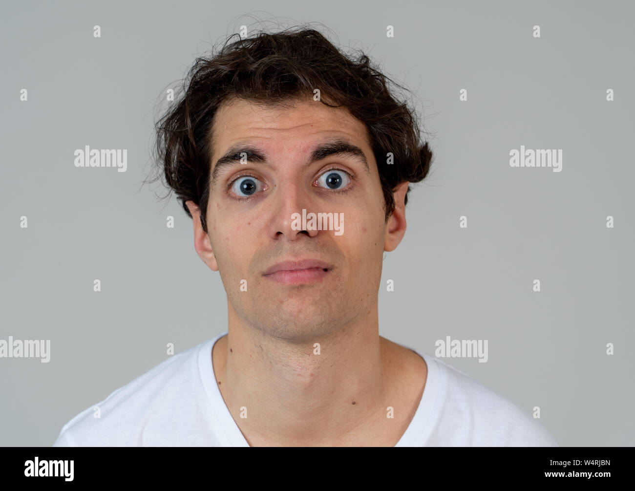 Close up face confused puzzled hi-res stock photography and images - Alamy