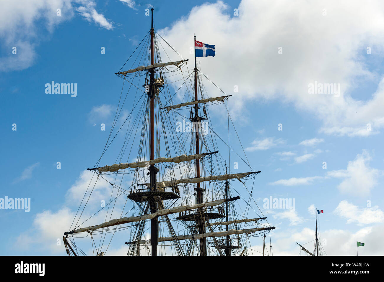 Etoile du Roy is a three-masted sixth-rate frigate, a replica of a ...