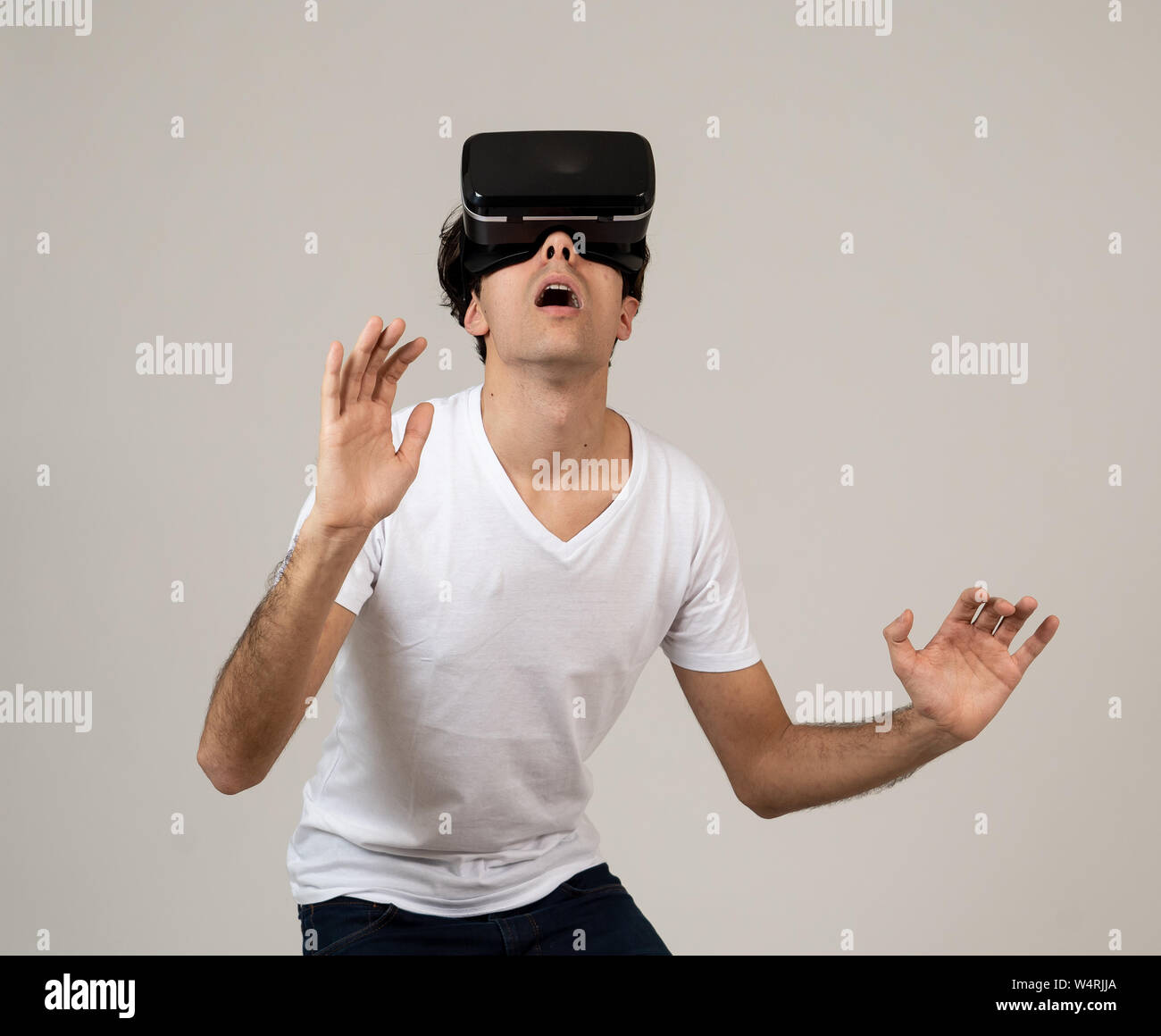 Vr Goggles Scared High Resolution Stock Photography and Images - Alamy