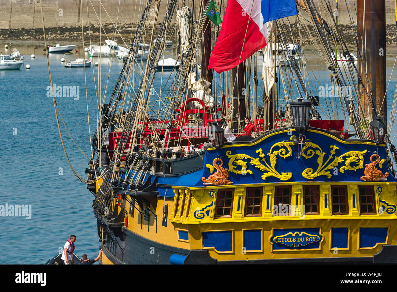 Etoile du Roy is a three-masted sixth-rate frigate, a replica of a ...