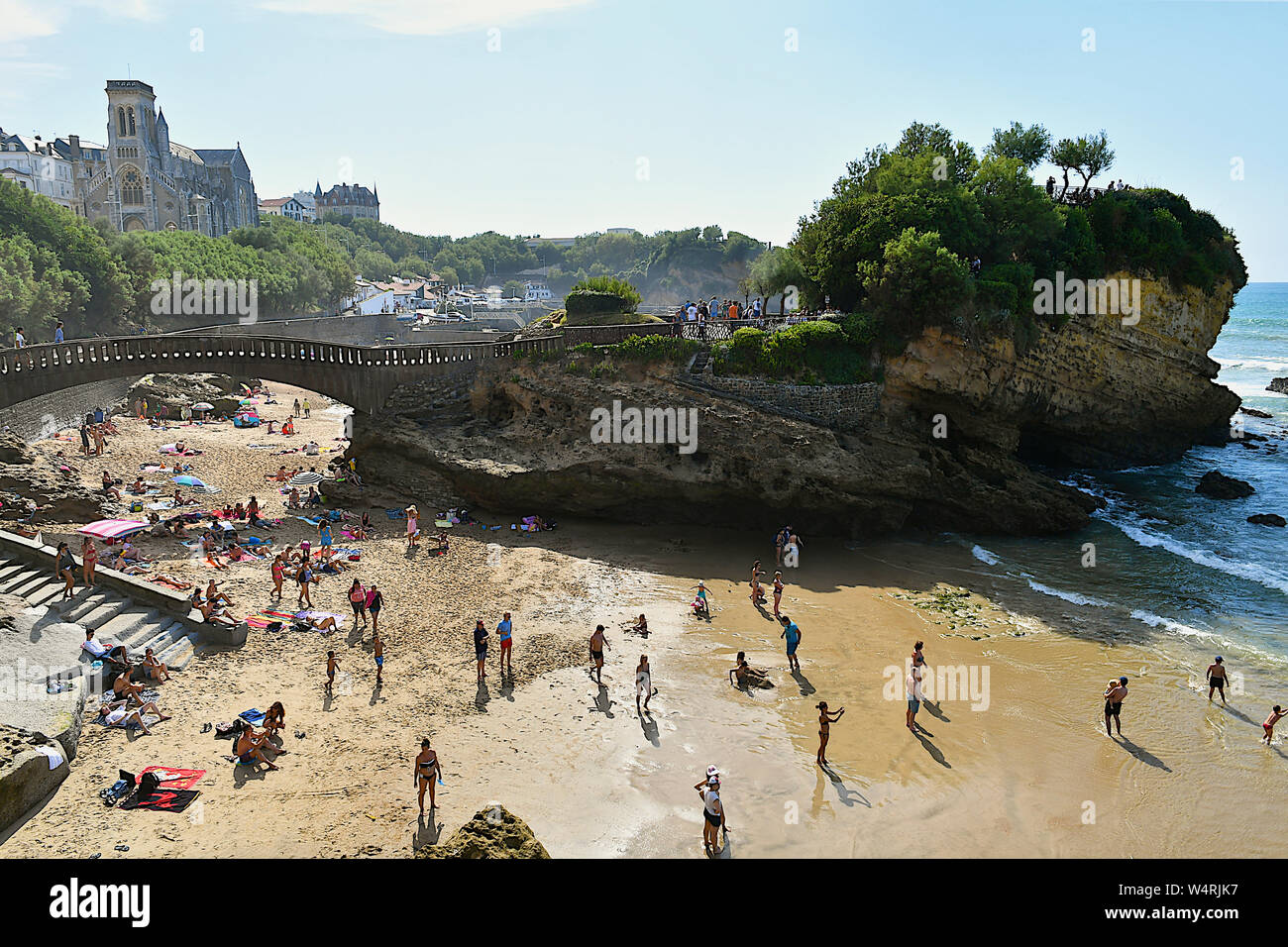 Biarritz beach in france hi-res stock photography and images - Alamy
