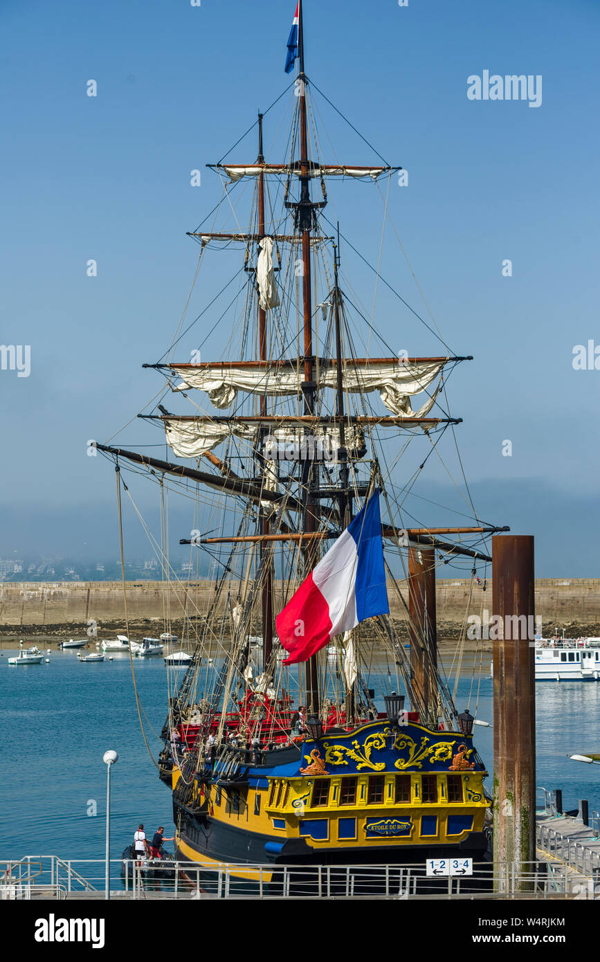 Etoile du Roy is a three-masted sixth-rate frigate, a replica of a ...