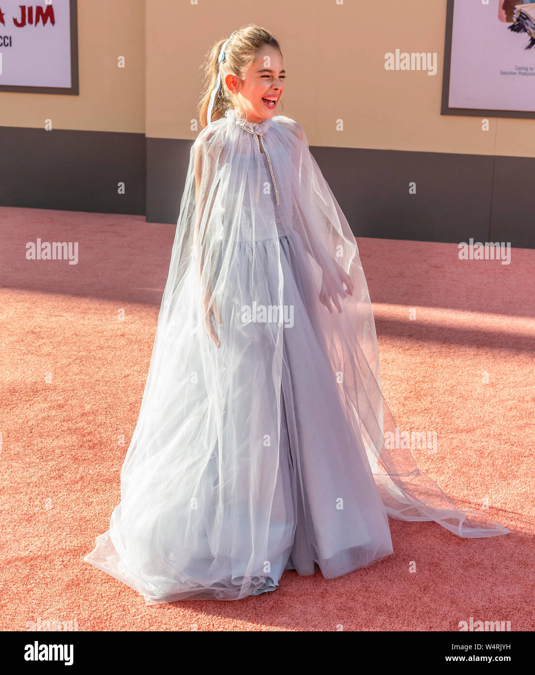 Los Angeles, CA - July 22, 2019: Julia Butters attends The Los Angeles ...