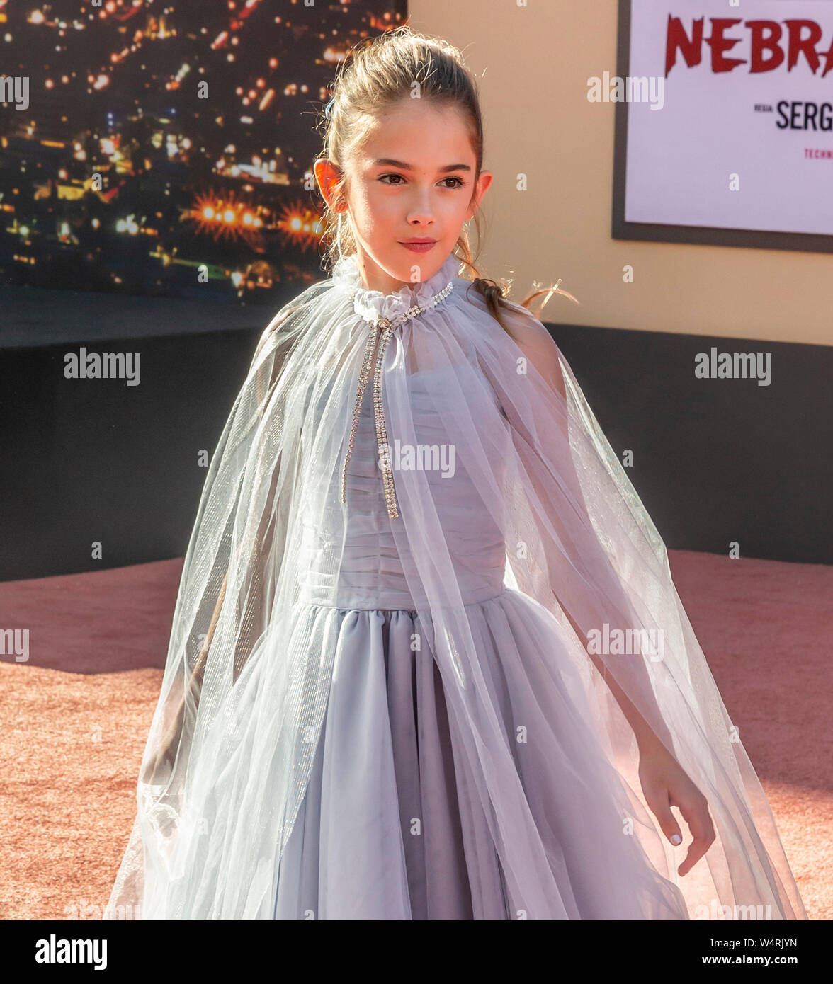 Los Angeles, CA - July 22, 2019: Julia Butters attends The Los Angeles ...