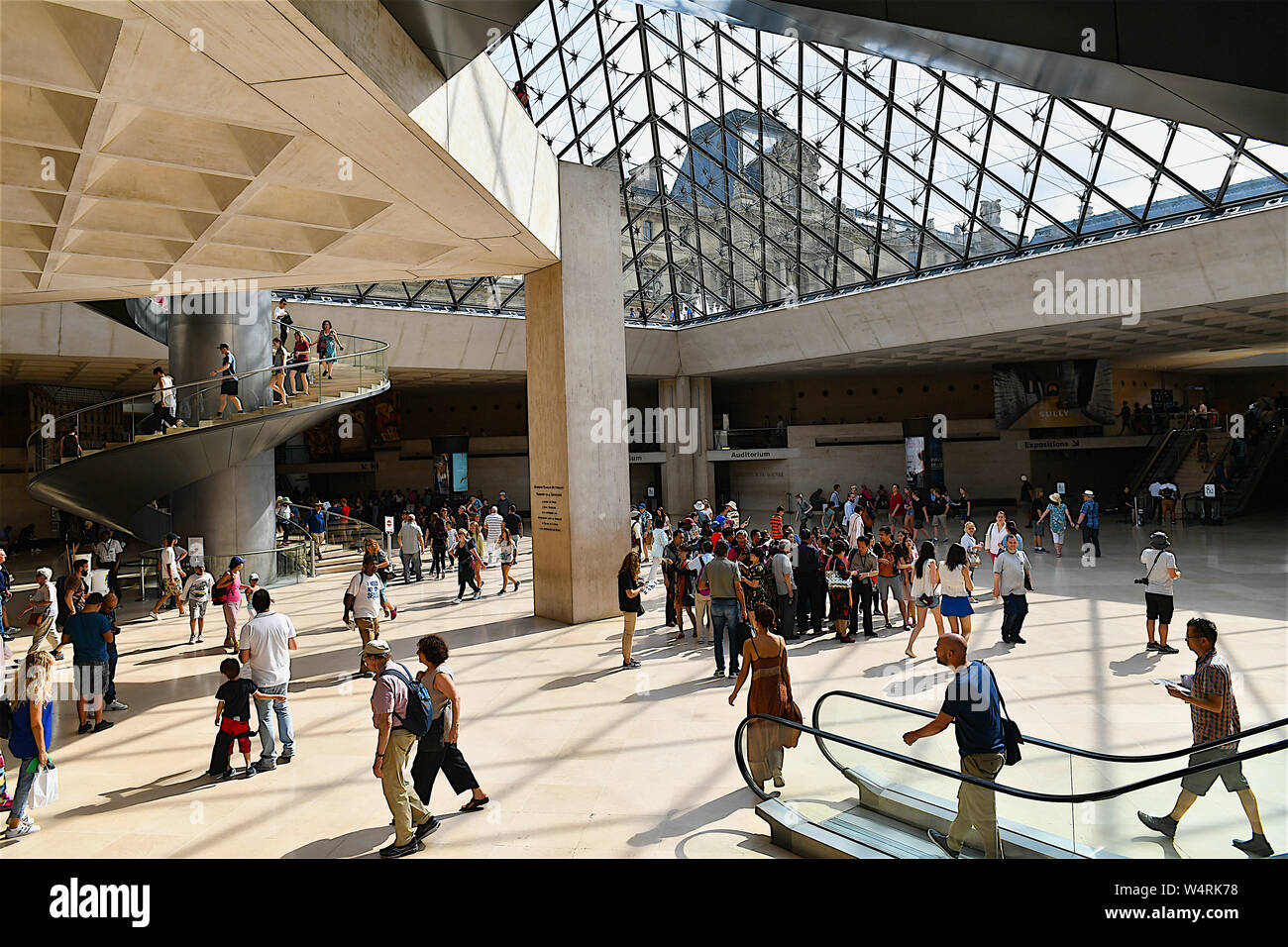 Louvre Museum interior, Paris, France Stock Photo - Alamy