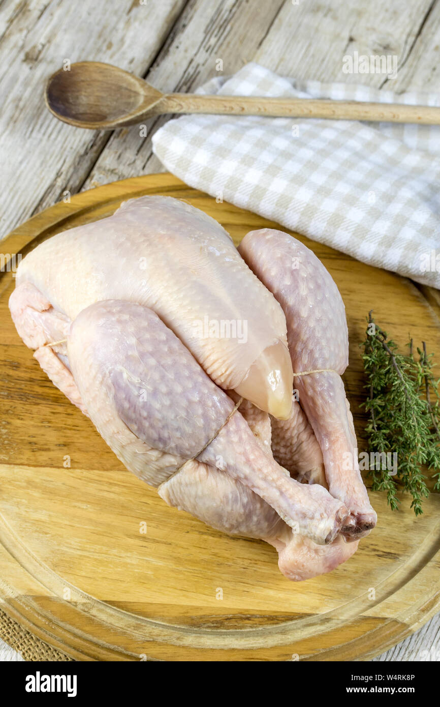 whole and raw chicken Stock Photo - Alamy