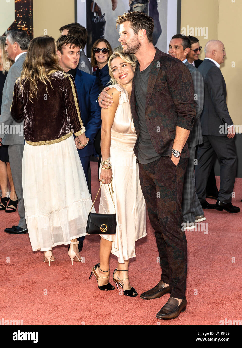 Los Angeles, CA - July 22, 2019: Elsa Pataky and Chris Hemsworth attend ...