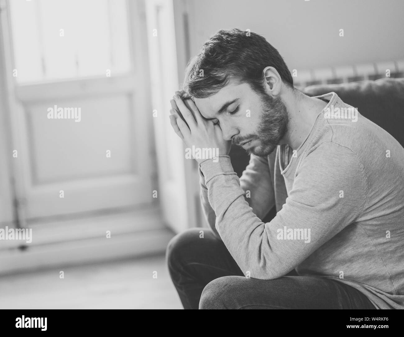 Healthcare depression Black and White Stock Photos & Images - Alamy