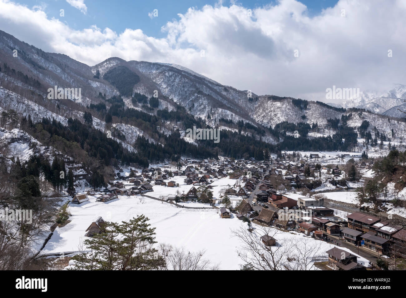 Shirakawa village in winter, Gifu Prefecture, Japan Stock Photo - Alamy