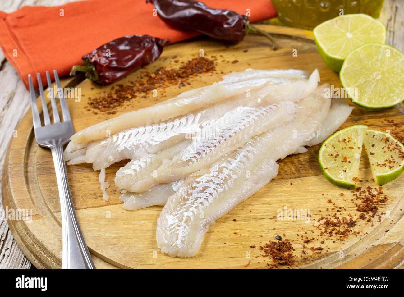 raw whiting fillet Stock Photo - Alamy