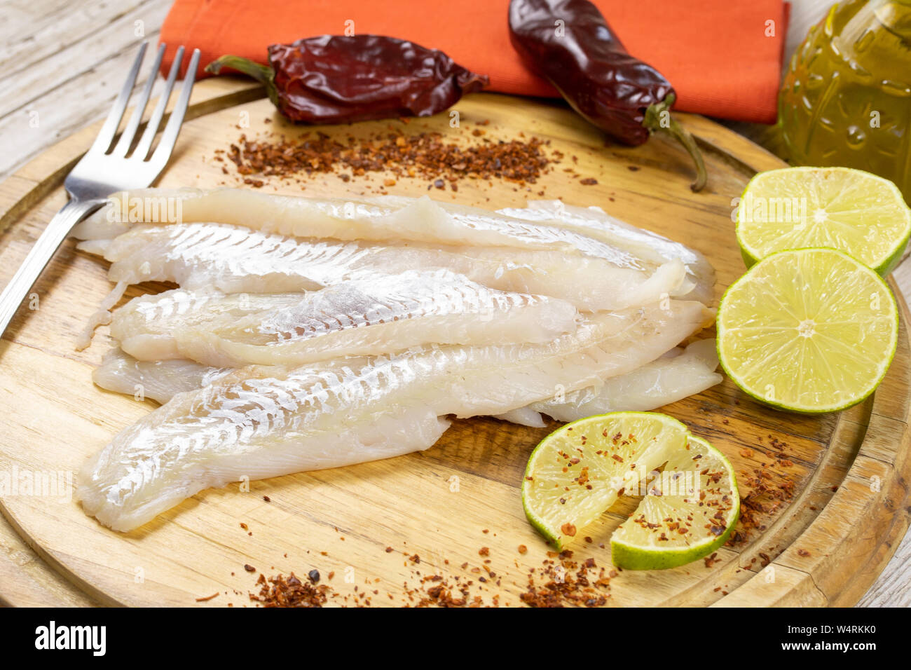 raw whiting fillet Stock Photo - Alamy