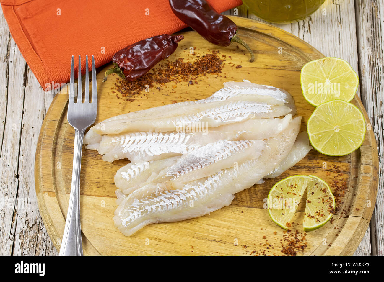 raw whiting fillet Stock Photo - Alamy