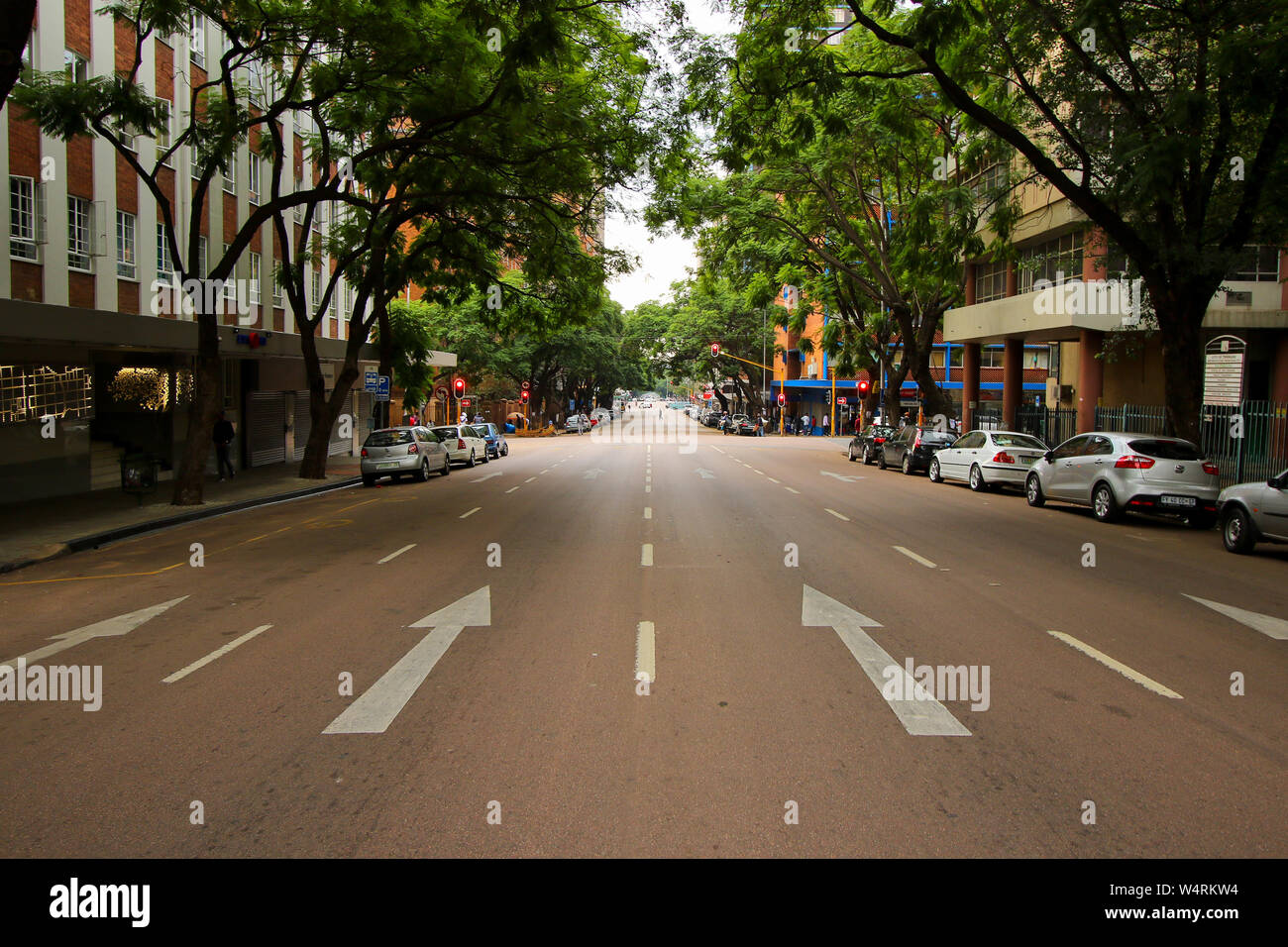 Empty boulevard in Pretoria, South Africa Stock Photo - Alamy