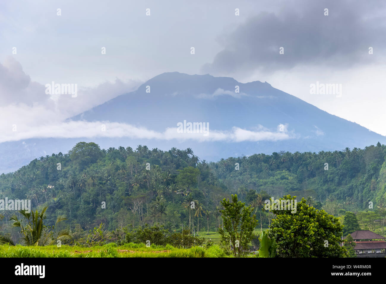 Mount Agung volcano, Besakih, Bali, Indonesia Stock Photo - Alamy