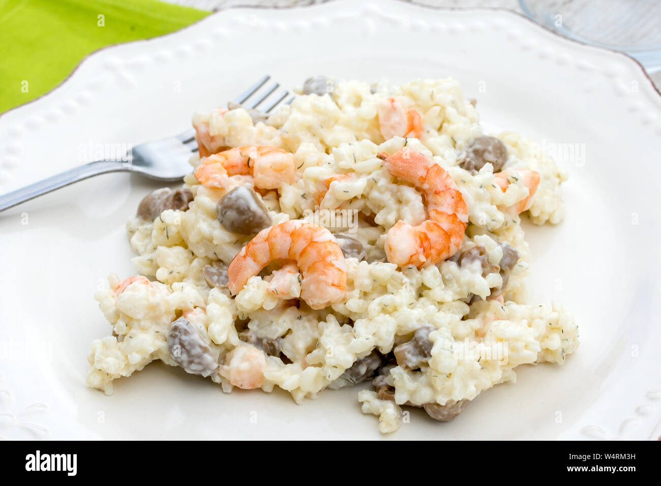 Mushroom cream risotto hi-res stock photography and images - Alamy