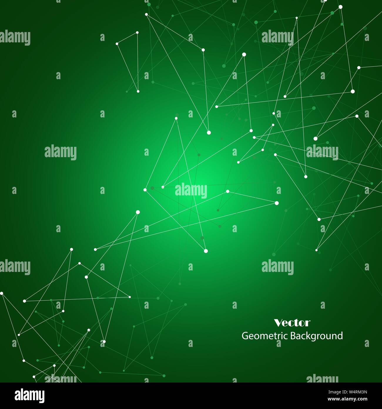 Geometric pattern with connected lines and dots Stock Vector Image ...