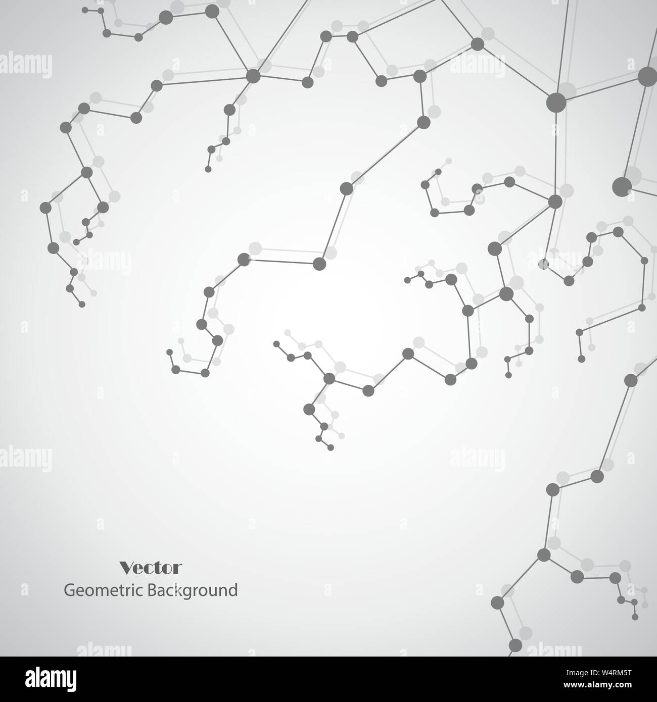 Technical abstract background with connecting dots and lines Stock ...