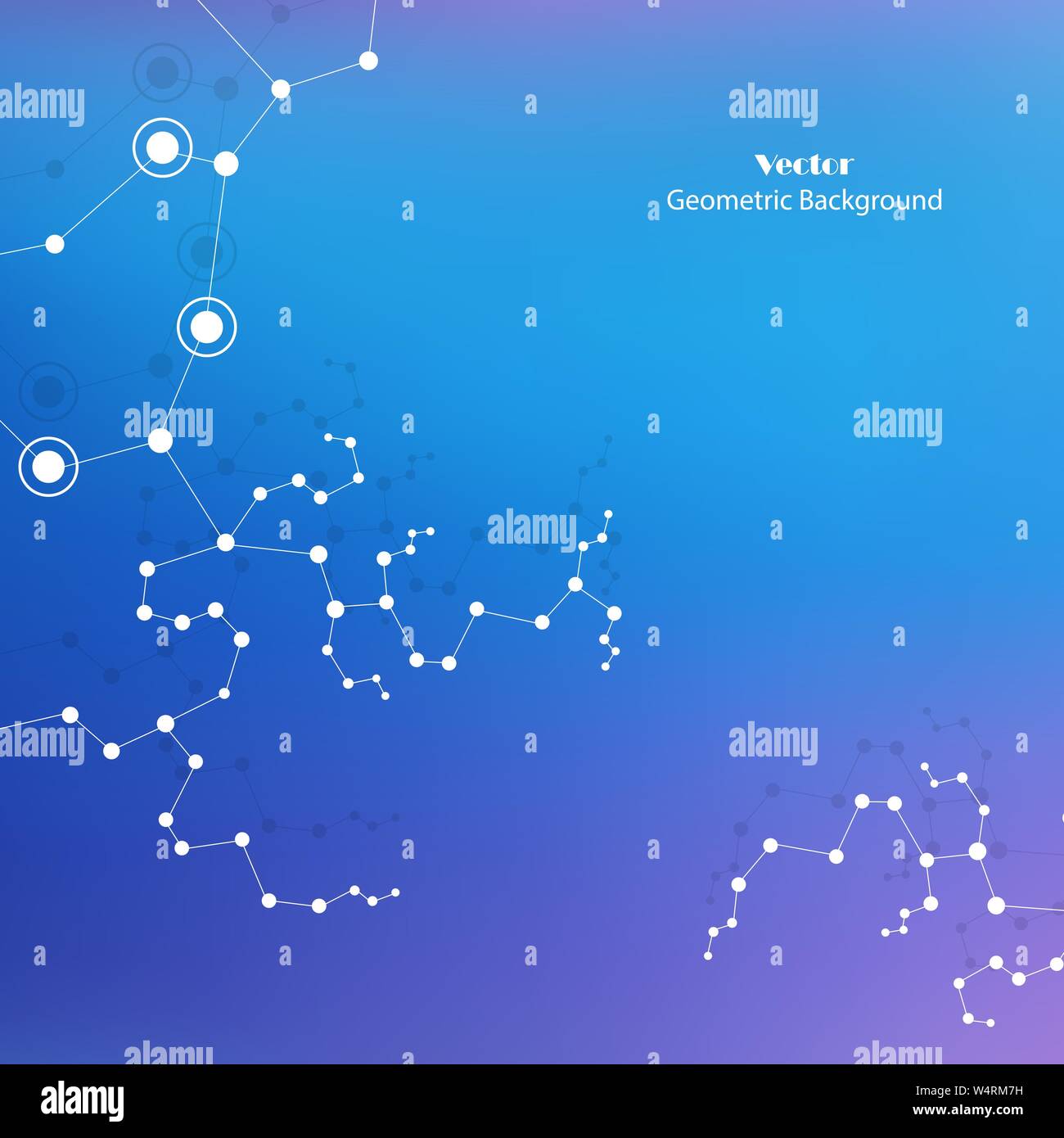 Technical abstract background with connecting dots and lines Stock ...