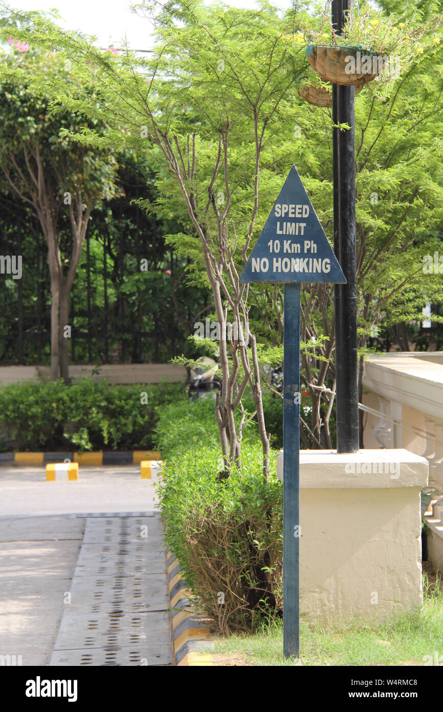 Road sign at the roadside Stock Photo - Alamy