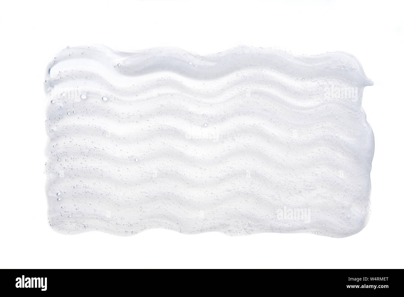 Pearly white smears and texture of face cream or acrylic paint isolated ...