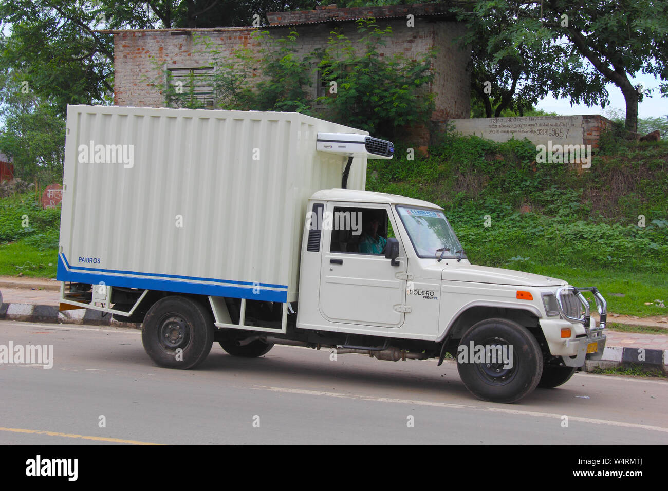 Pick-up truck on the road Stock Photo - Alamy