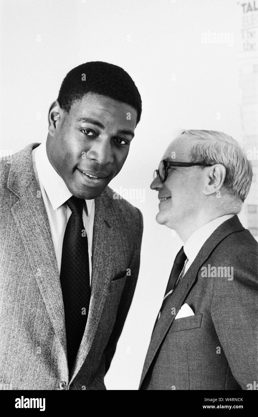 Boxer Frank Bruno and TV presenter Harry Carpenter Known for his double ...