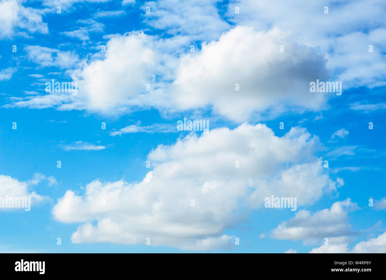 Blue sky and clouds in the fresh air Stock Photo - Alamy
