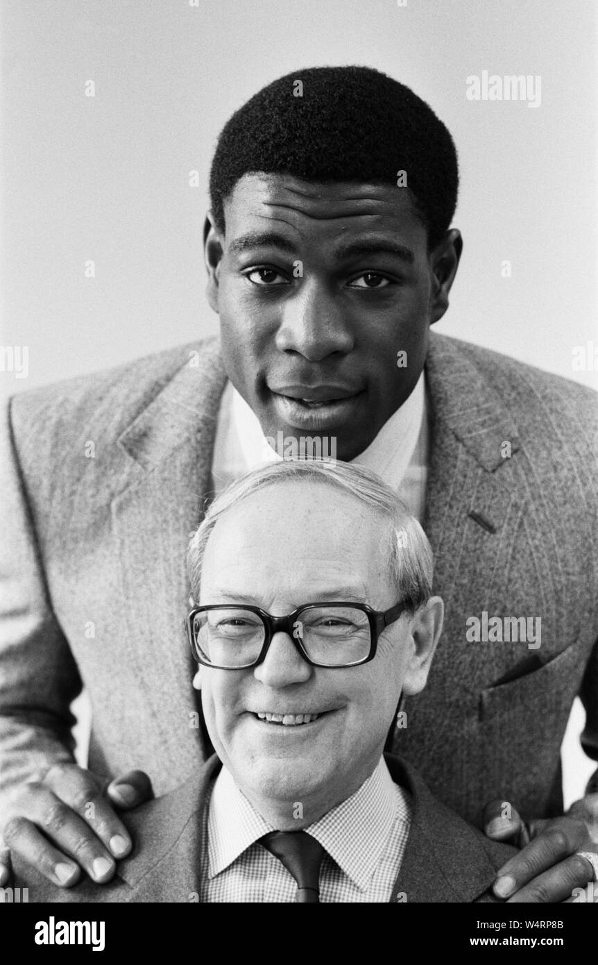 Boxer Frank Bruno and TV presenter Harry Carpenter Known for his double ...