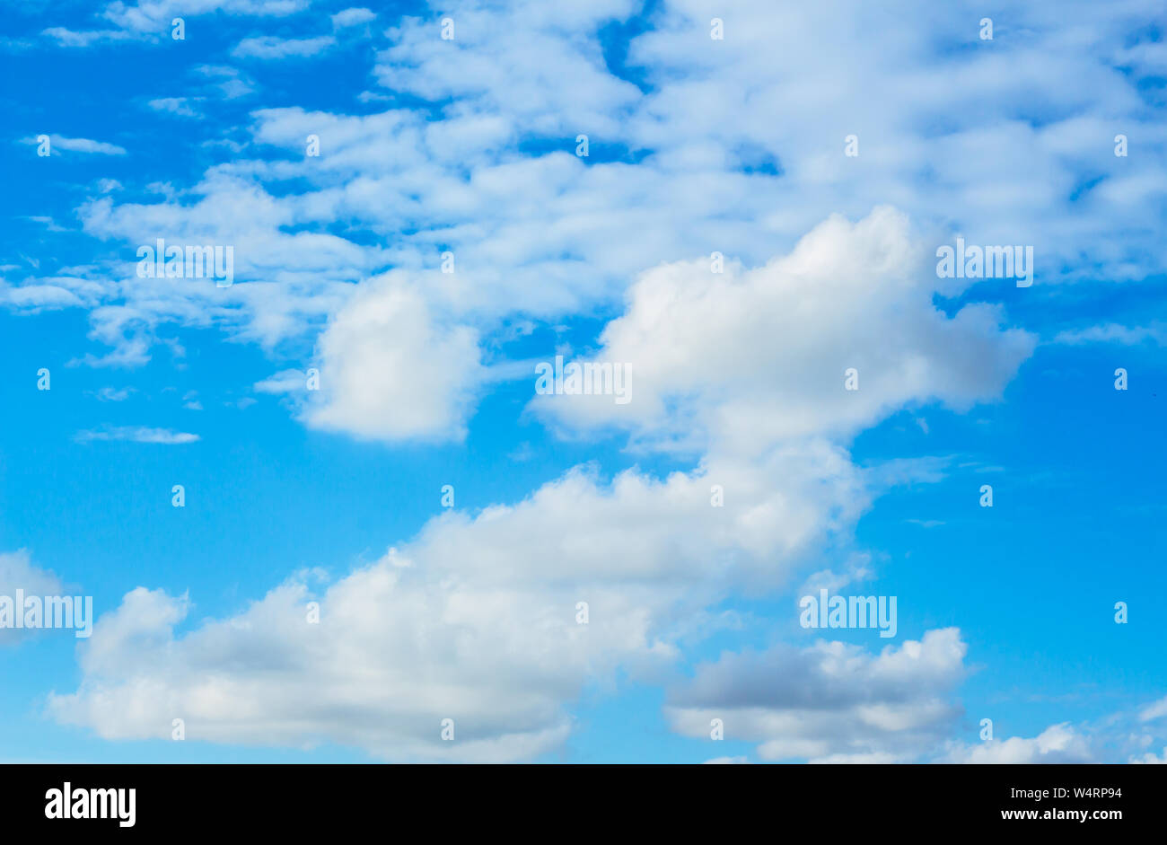 Blue sky and clouds in the fresh air Stock Photo - Alamy
