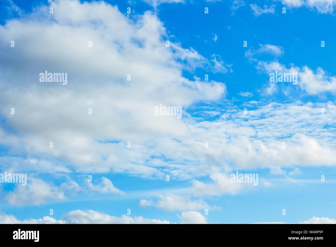 Blue sky and clouds in the fresh air Stock Photo - Alamy