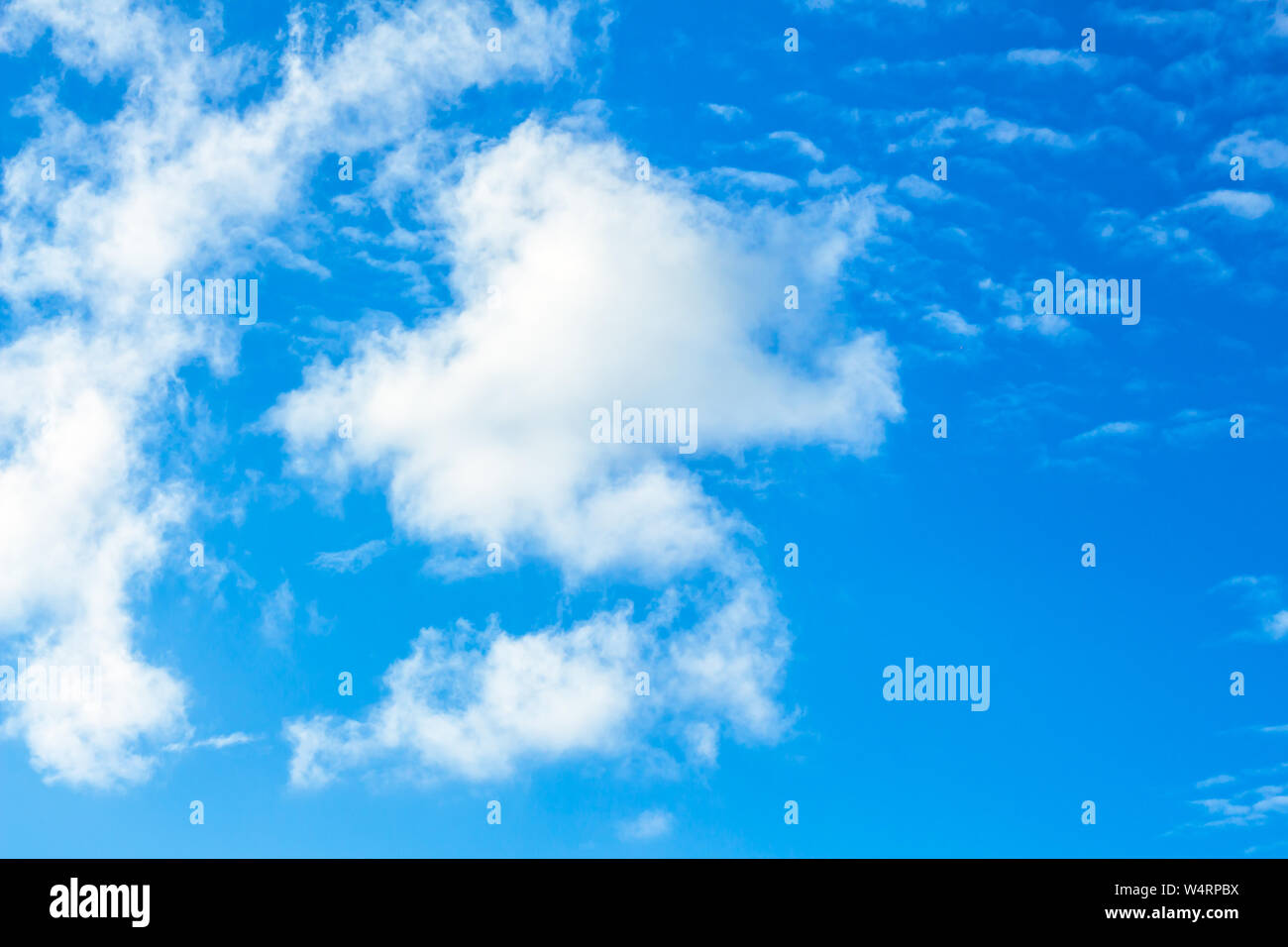 Blue sky and clouds in the fresh air Stock Photo - Alamy