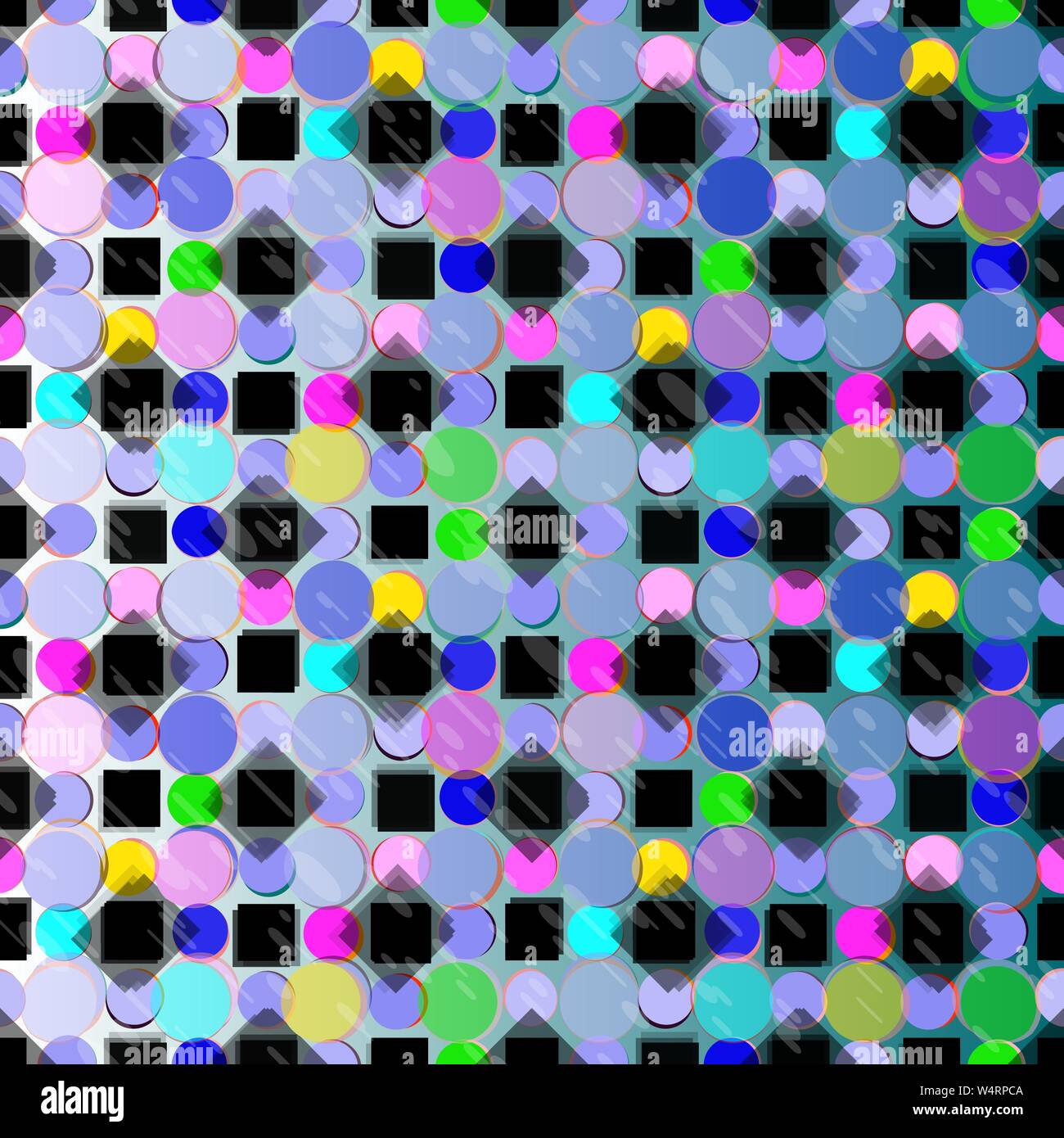 circles and squares psychedelic vector background wallpaper Stock ...