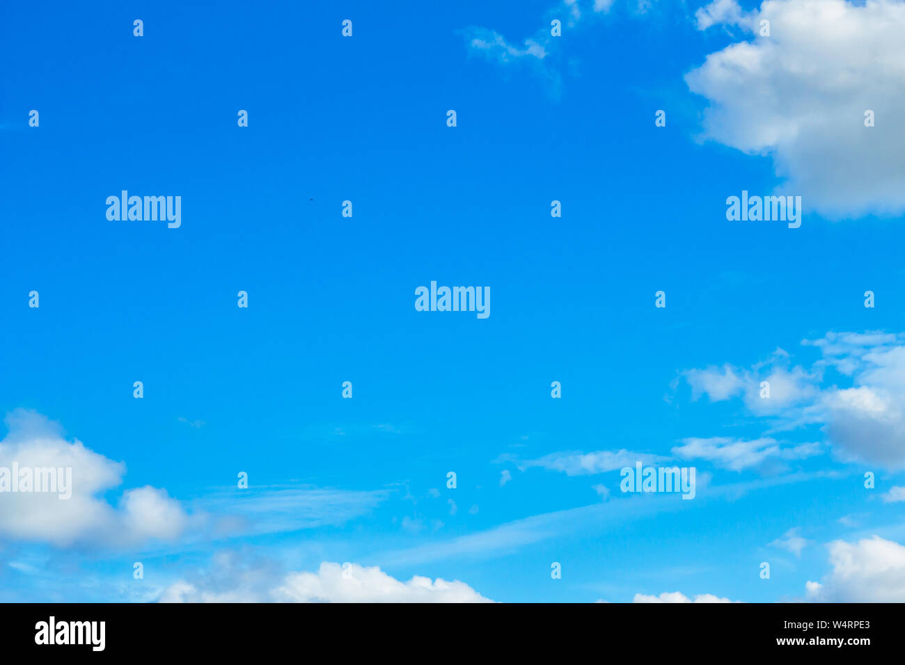 Blue sky and clouds in the fresh air Stock Photo - Alamy