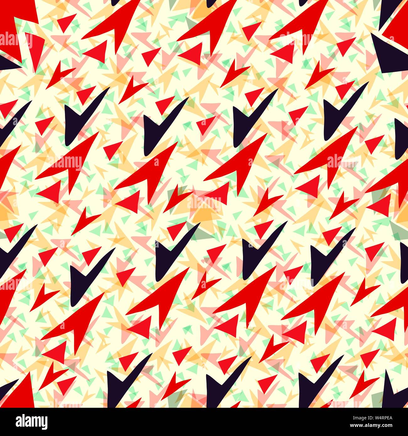 colored triangles seamless geometric pattern vector wallpaper Stock ...