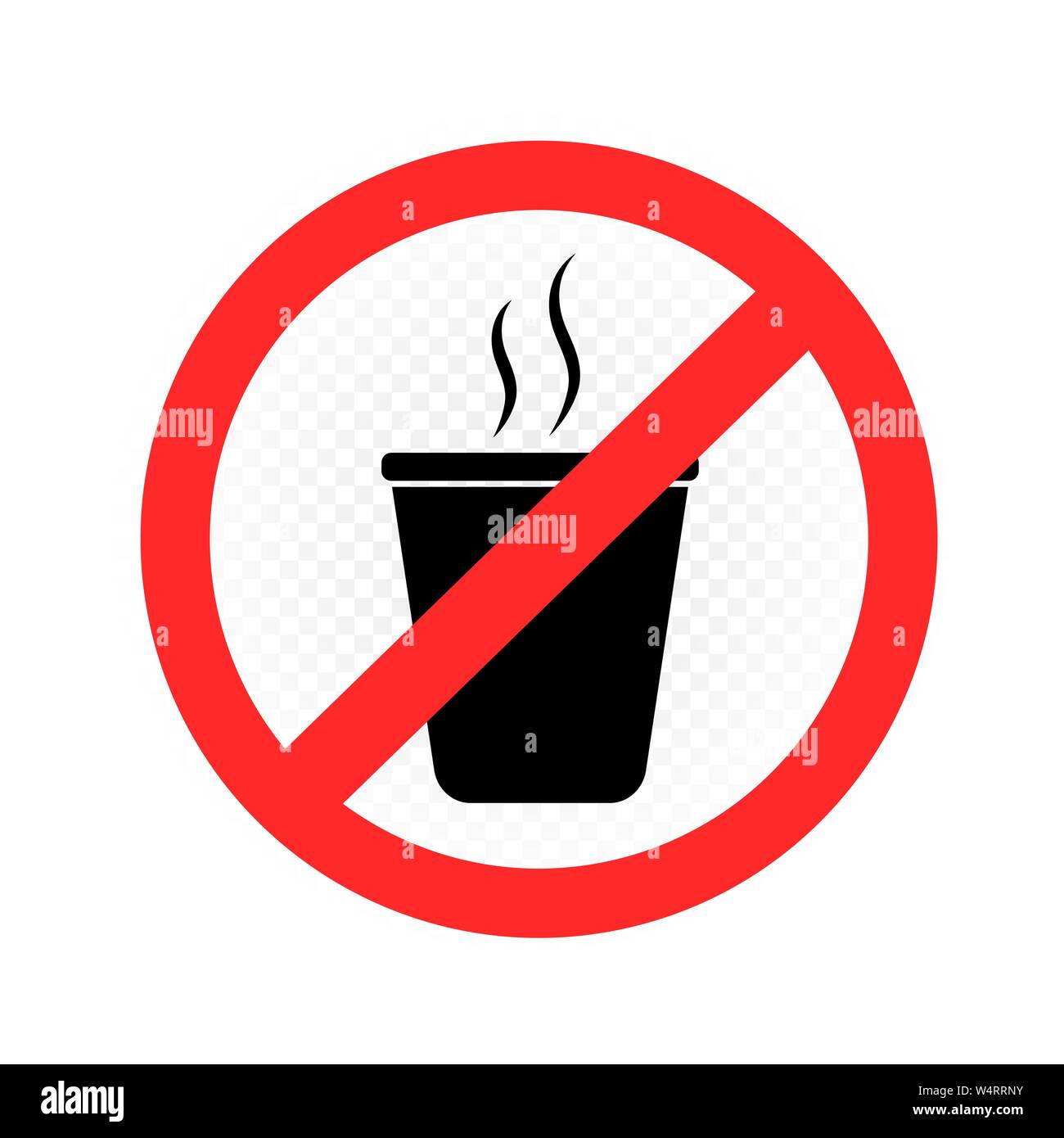 no hot drink allowed label Stock Vector Image & Art - Alamy