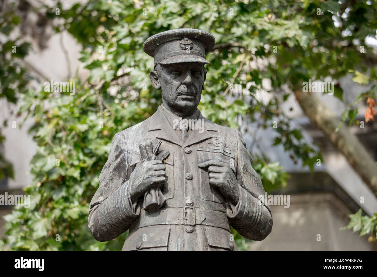 London, United Kingdom, 17th July 2019, Statue of Air Chief Marshall ...