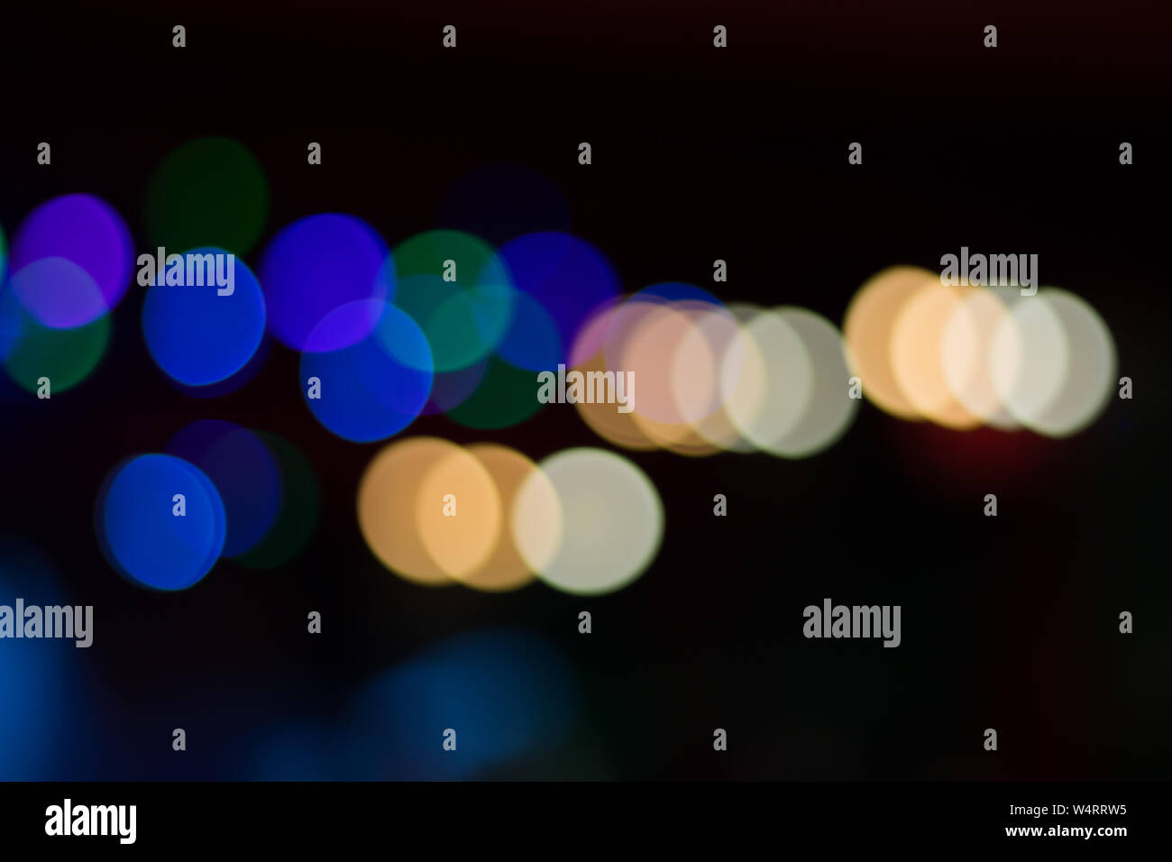 Bokeh light colors stacked in the night at beauty Stock Photo - Alamy