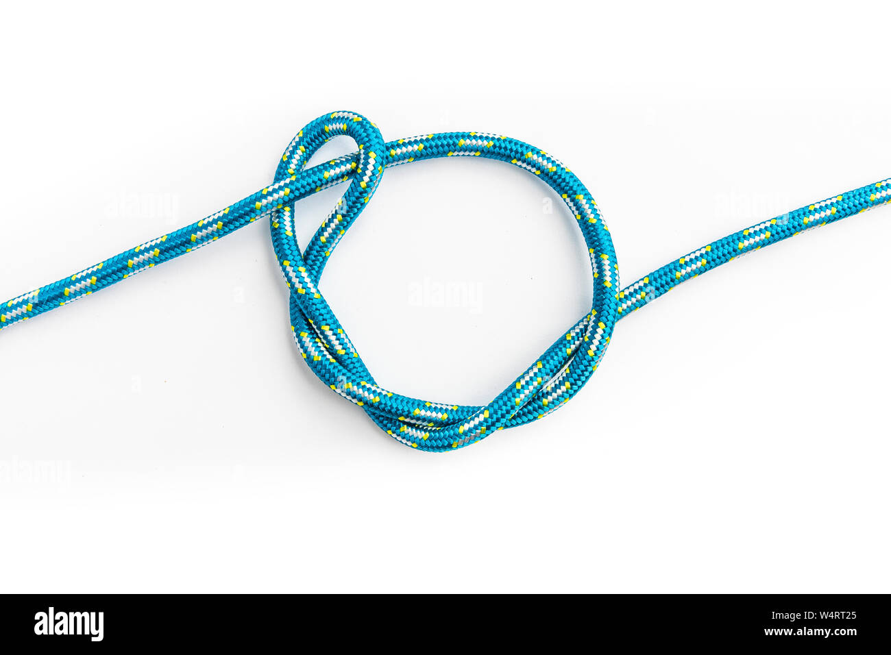 Timber Hitch Knot on white background. Rope node Stock Photo - Alamy