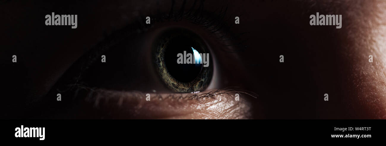 Eye macro dark human hi-res stock photography and images - Alamy