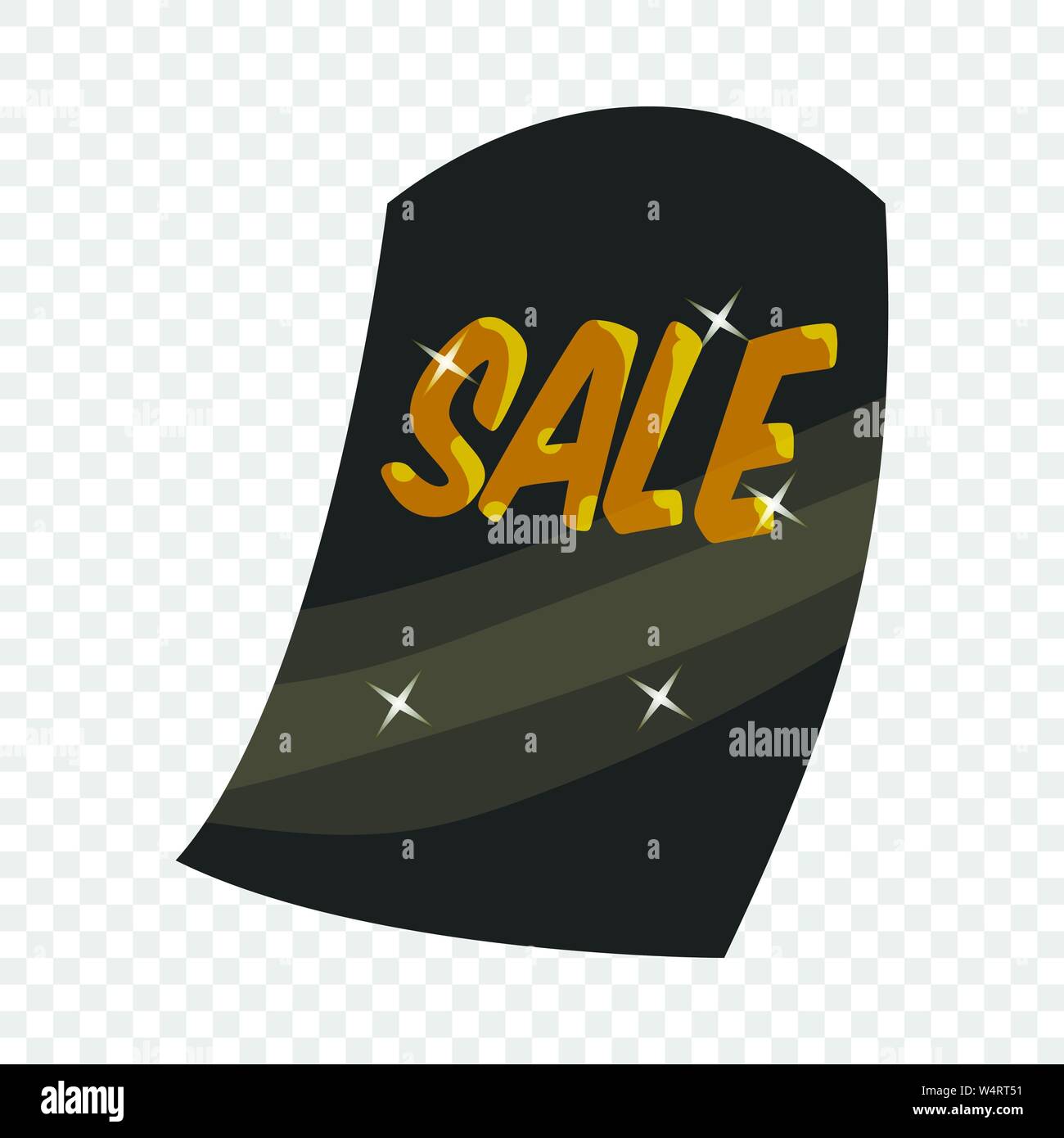 Black tag sale icon, cartoon style Stock Vector Image & Art - Alamy