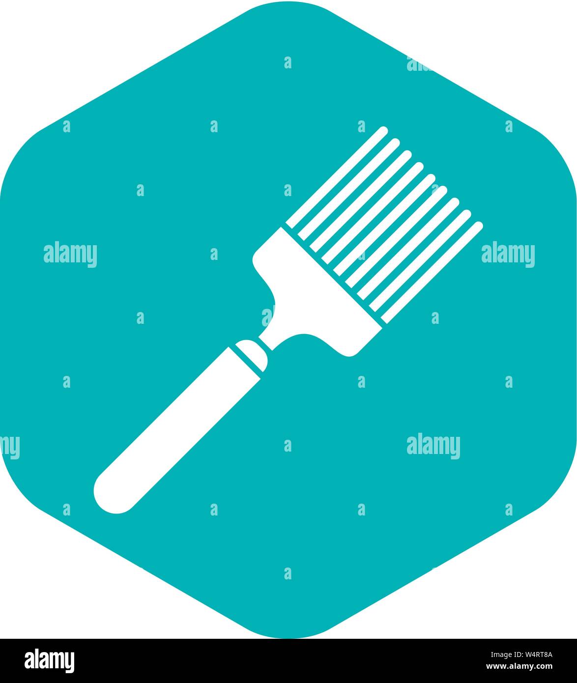 Brush icon, simple style Stock Vector Image & Art - Alamy