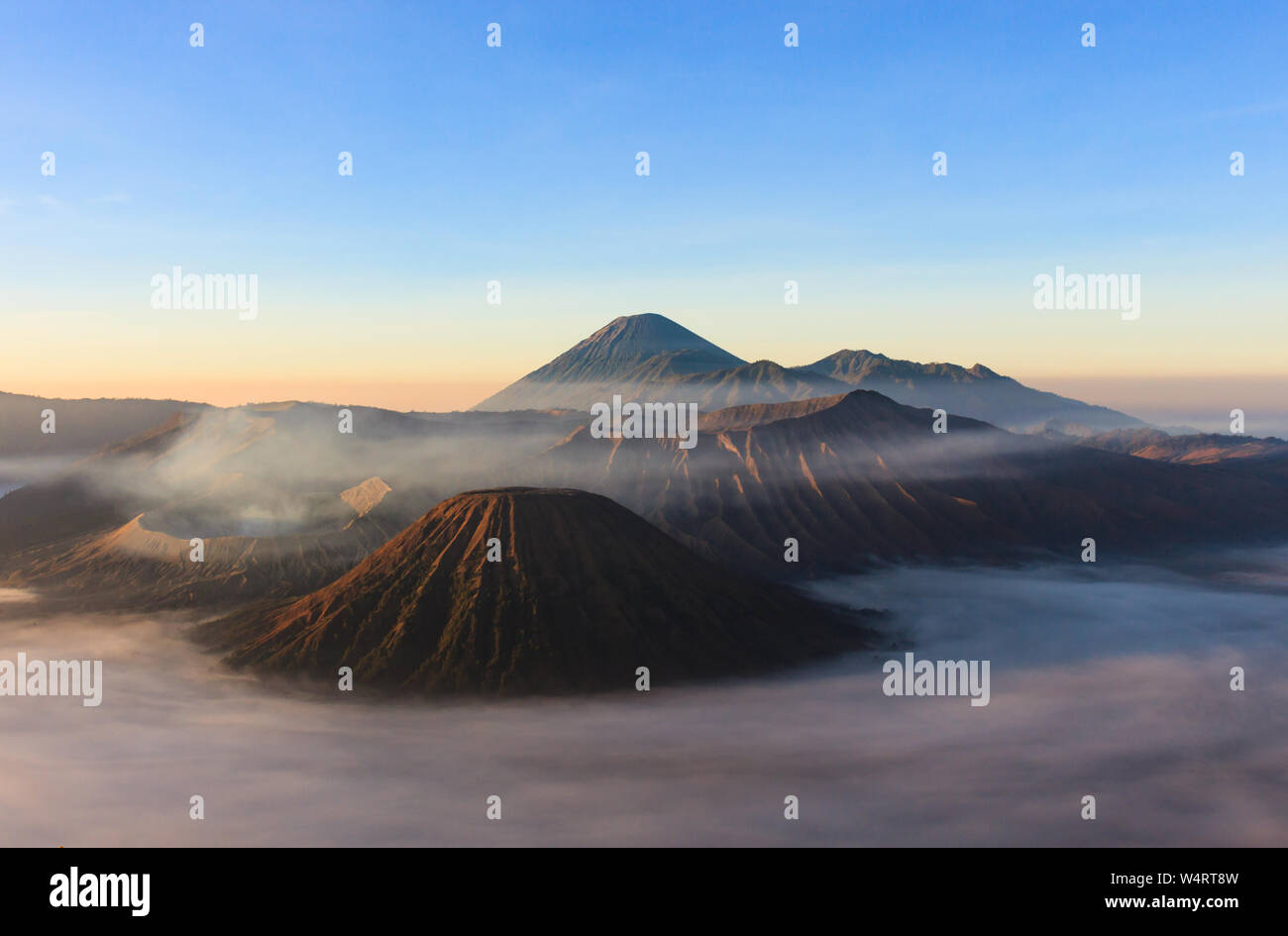 Morning shot of Gunung Bromo, Java, Indonesia Stock Photo - Alamy